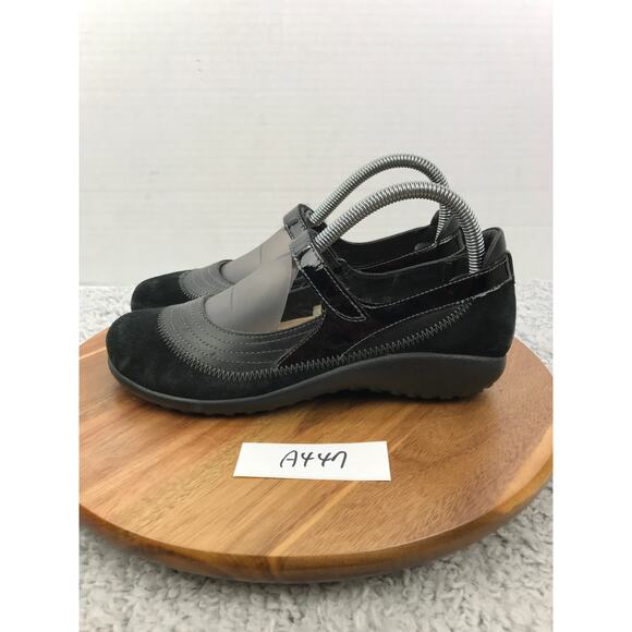 Naot | Shoes | Naot Kirei Mary Jane Black Leather Slip On Casual ...